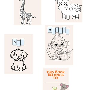Zoo Animals Coloring Book for Kids & Toddlers | Fun Printable Activity ...