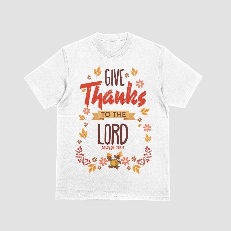 Give Thanks to the Lord Jesus PNG, Fall Thanksgiving Graphic, Religious ...