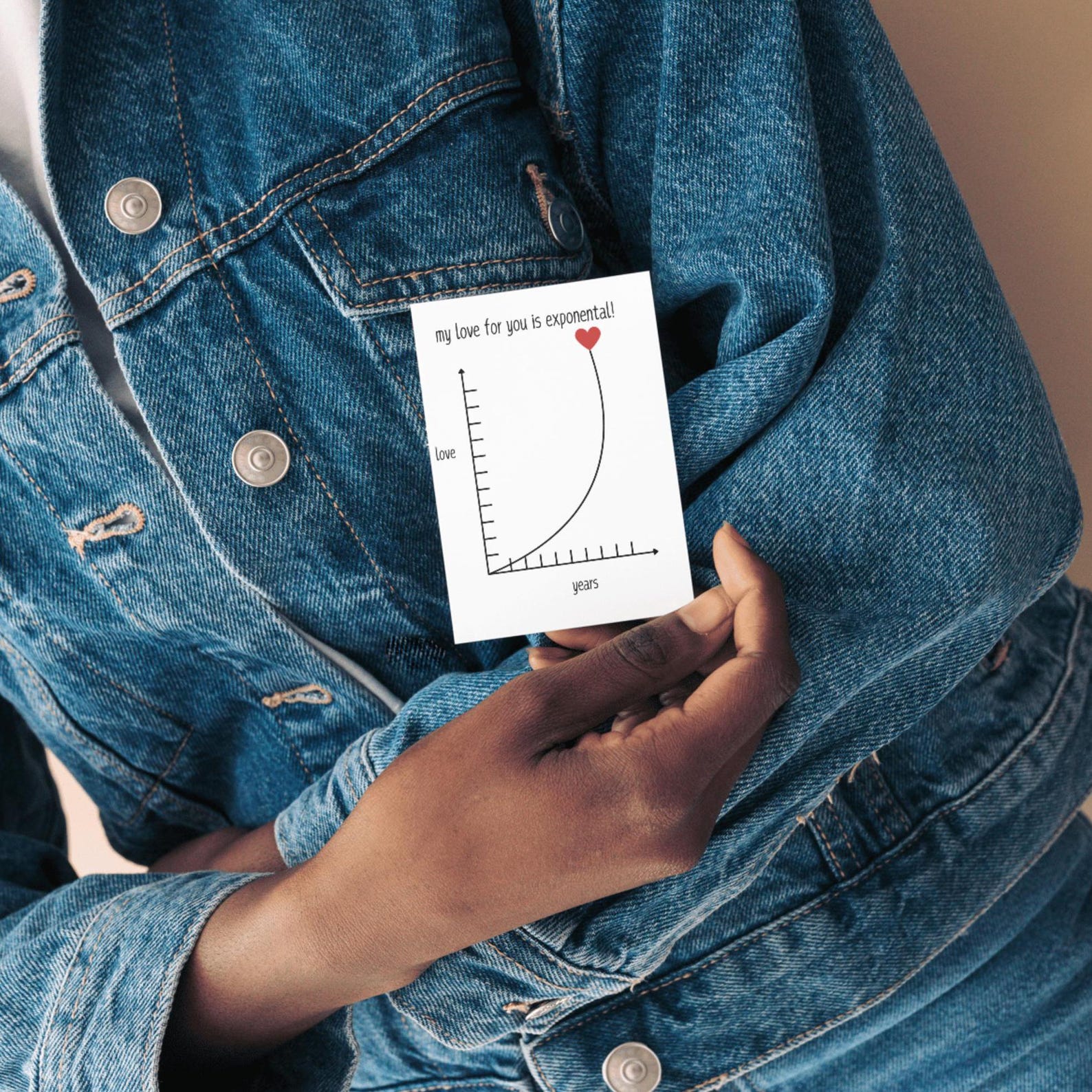 Funny Mathematical Birthday Card, Love Nerd Geek Gift, Unique Greeting ...