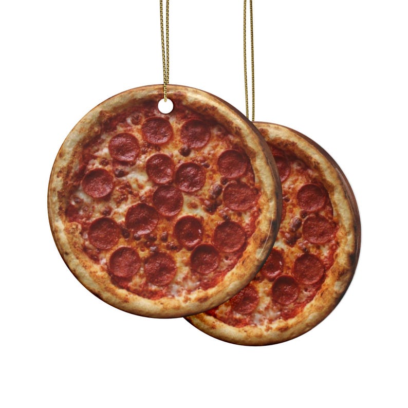 Pizza Lover Christmas Ornament, Italia Inspired Decor, Italian Food ...