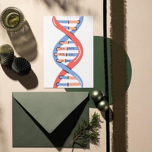 Happy Birthday DNA Card - Biology Birthday Card - Science-themed ...
