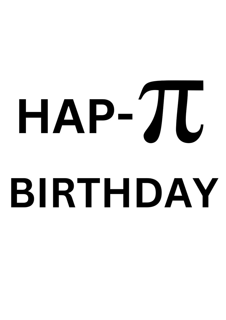 Math Birthday Card - Etsy