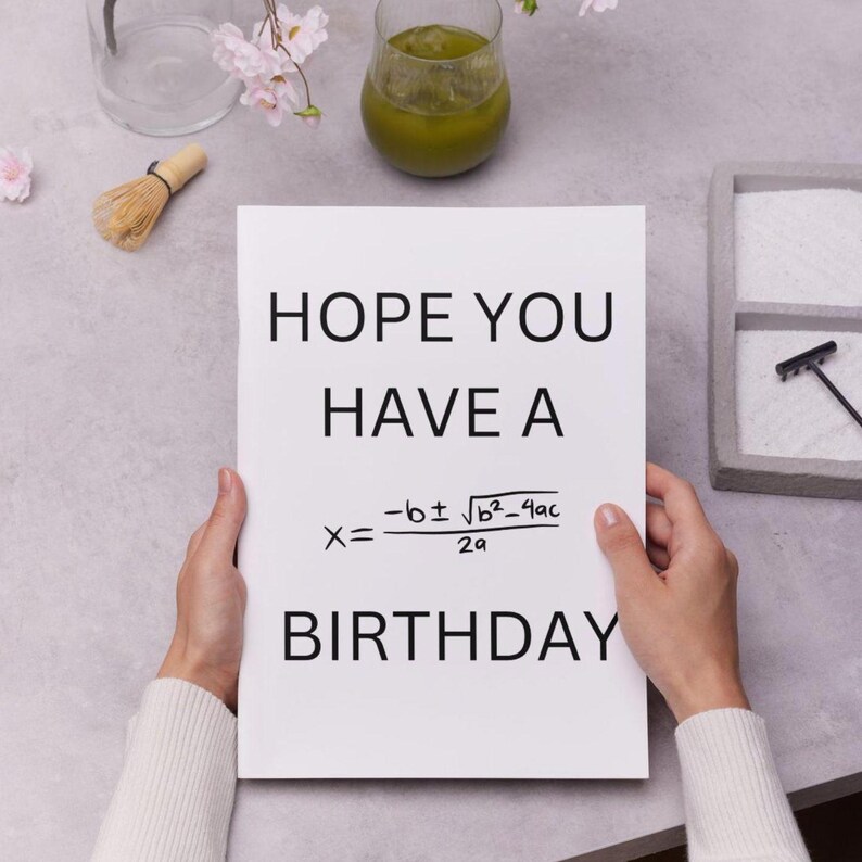 Math Birthday Card, Math Geek Geburtstag, Happy Birthday Pi Math, Funny ...
