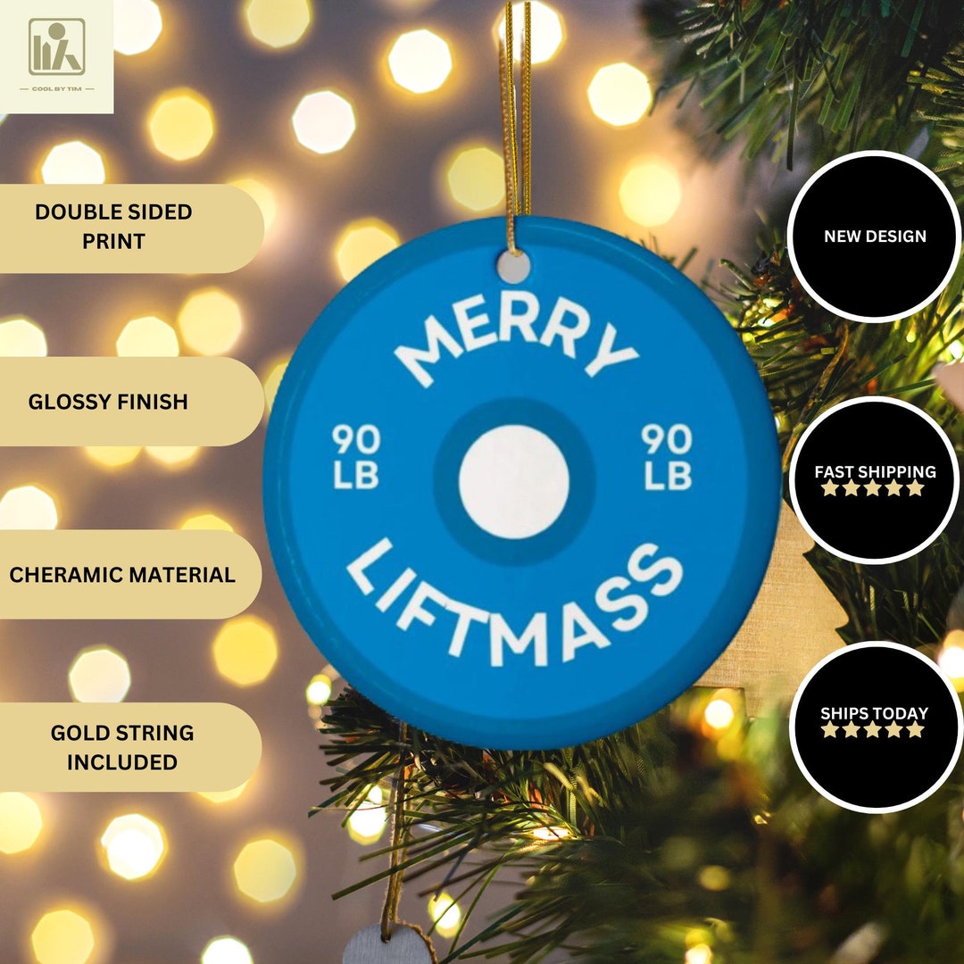 Merry Liftmas Funny Christmas Ornament, Joke Gift Idea, Sarcastic Tree ...