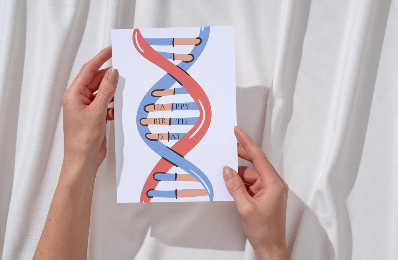 Happy Birthday DNA Card - Biology Birthday Card - Science-themed ...