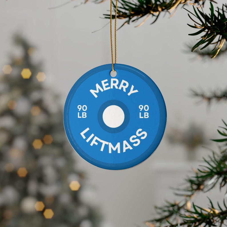 Merry Liftmas Funny Christmas Ornament, Joke Gift Idea, Sarcastic Tree ...