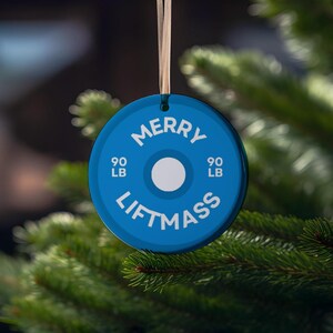 Merry Liftmas Funny Christmas Ornament, Joke Gift Idea, Sarcastic Tree ...
