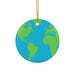 World Map Christmas Ornament, Travel Themed Holiday Decor, Globe Bauble ...