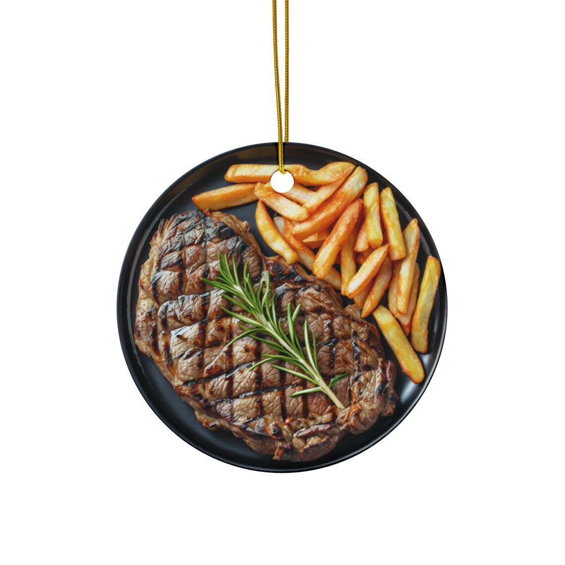 Steak Christmas Ornament, Meat Lover Gift, BBQ Steak, Grill, Gift for ...