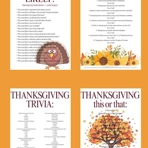 Thanksgiving Printable Games | Thanksgiving Games Bundle | Thanksgiving ...