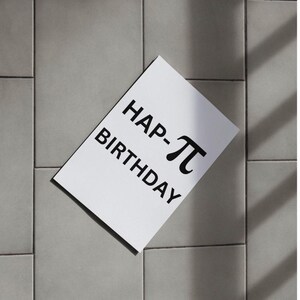 Math Birthday Card - Etsy