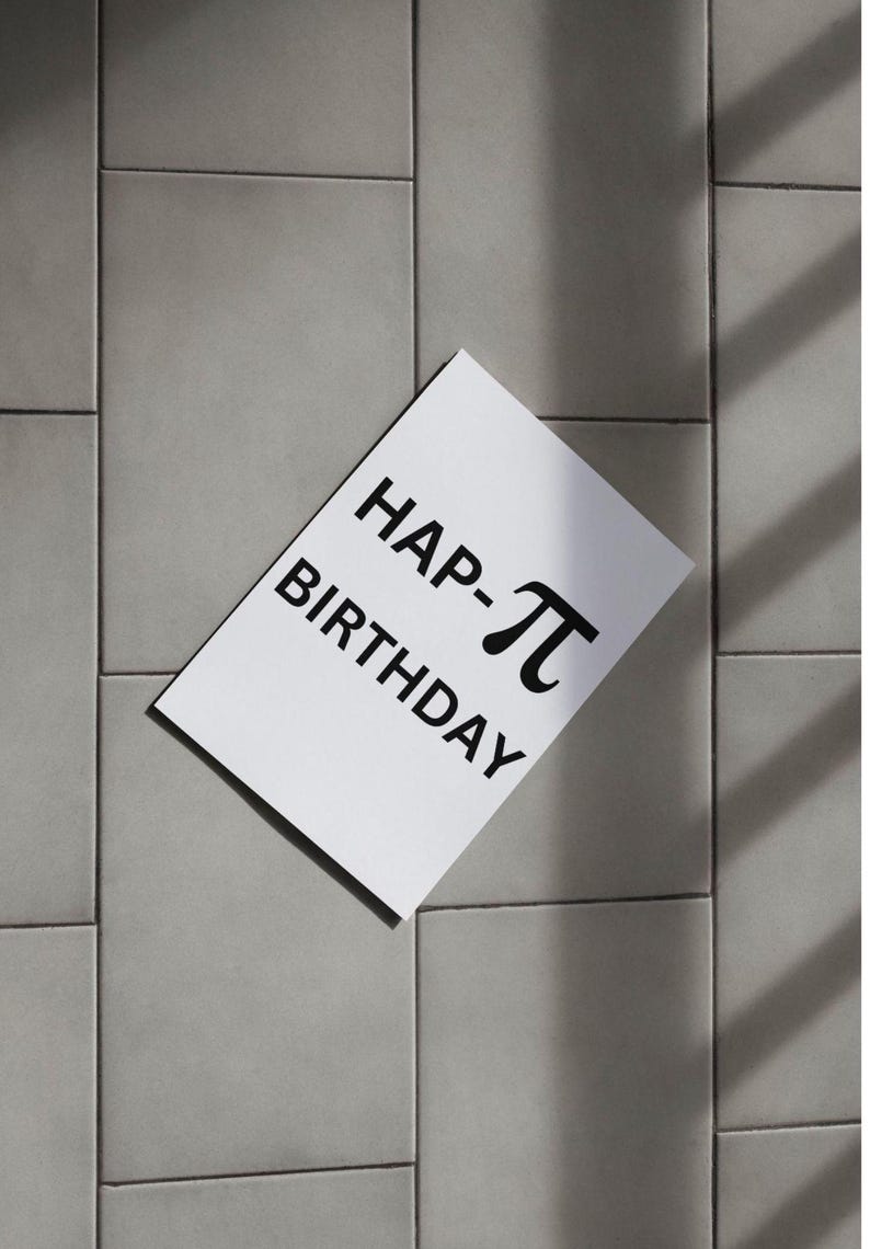 Math Birthday Card - Etsy