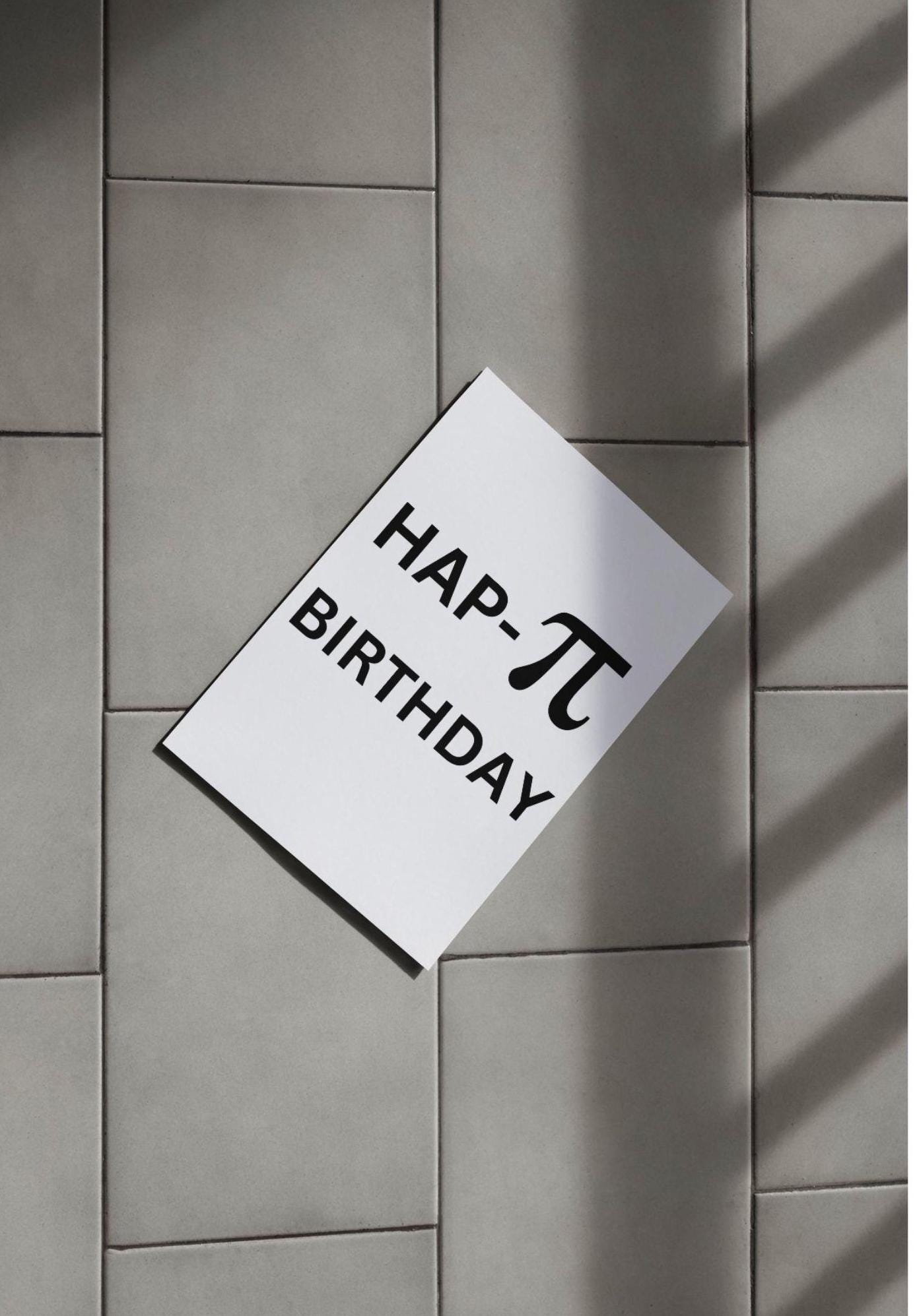 Math Birthday Card - Etsy