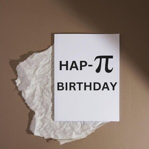 Math Birthday Card - Etsy