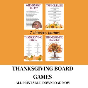 Thanksgiving Printable Games | Thanksgiving Games Bundle | Thanksgiving ...
