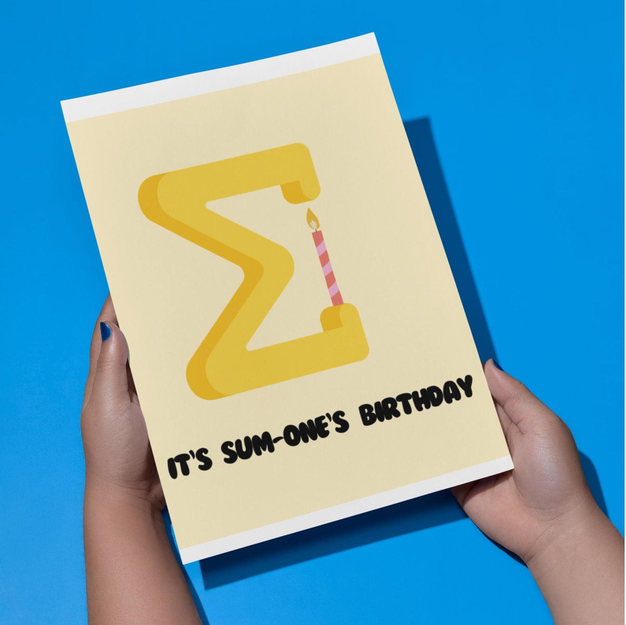 Funny Math Nerd Birthday Card, Geek Gift, Mathematical Humor, Unique ...