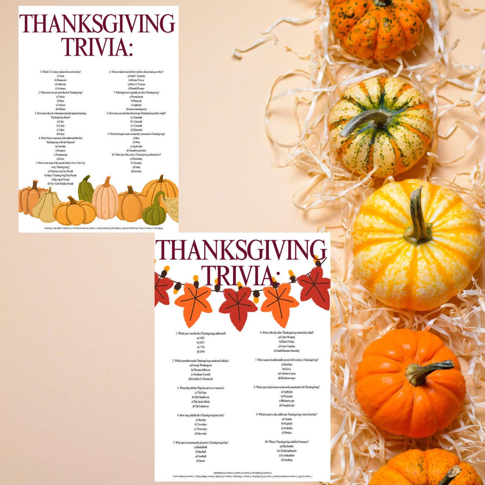 Thanksgiving Printable Games | Thanksgiving Games Bundle | Thanksgiving ...