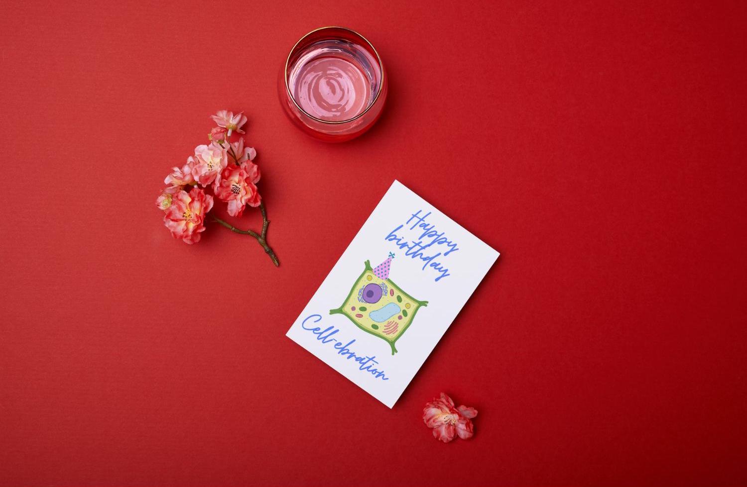 Happy Birthday Cell-ebration - Funny Biology Birthday Card - Instant ...