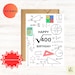 Choose Any Age - Square Root Birthday Card for Him Her 7th 8th 10th ...