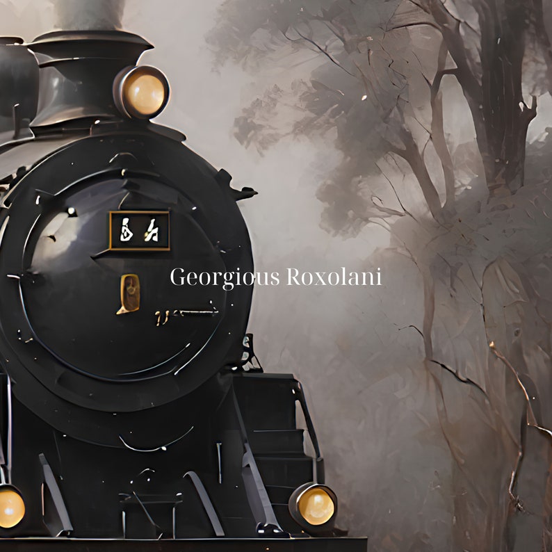 Steam Train the Iron Majesty Digital Art Art for Print Digital Download ...