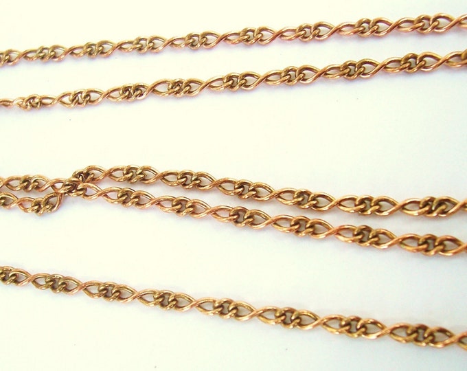 5 Feet of Fancy Figaro Chain-brass - Etsy