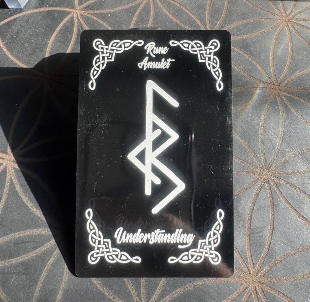 Mutual Understanding, Card With Runic Stave, Runic Amulet, Celtic Card ...