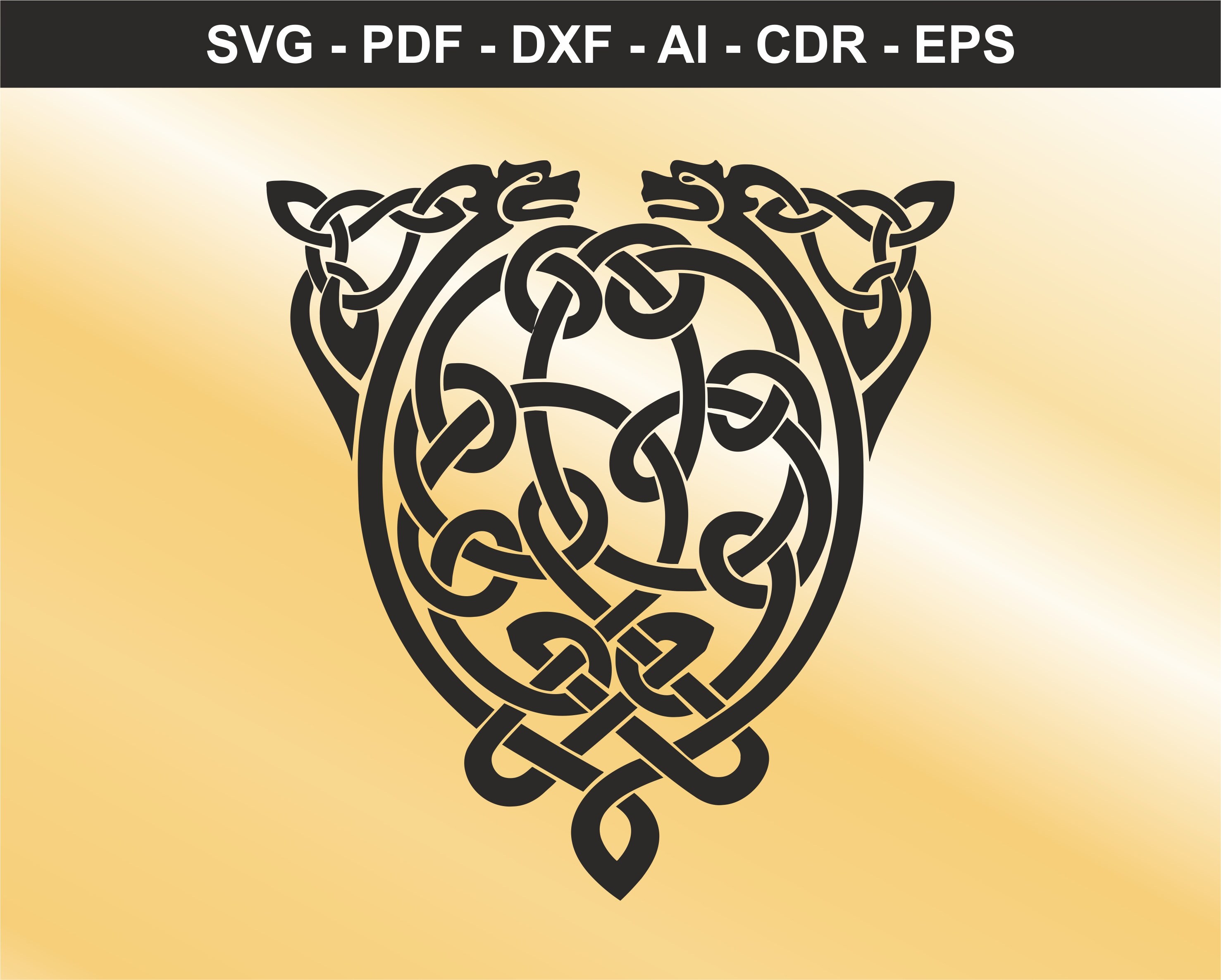 SVG Celtic Knot, Ai, Svg, Dxf, Cdr, Pdf Digital Design Files for Laser ...