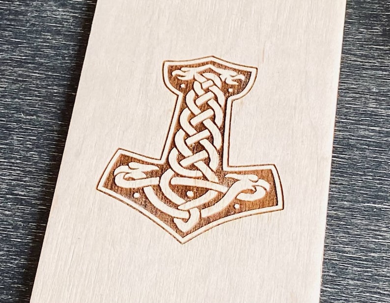 Viking Mjolnir SVG, Thor Hammer Vector, Norse Viking Symbol Laser Cut ...