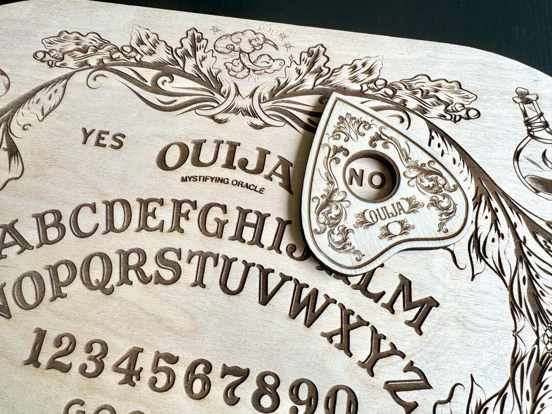 Ouija Board With Planchette, Witch Altar Decor, Talking Board, Yes No ...