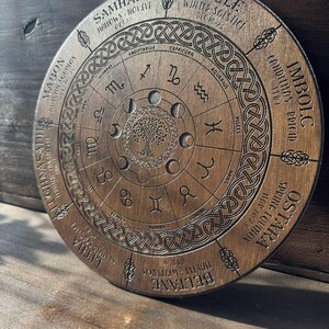 Wiccan Calendar, Wheel of Life, Celtic Tree Calendar, Witchcraft, Pagan ...
