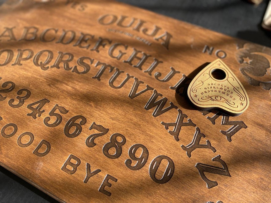 Personalized Wooden Ouija Board, Gothic Spirit Board, Occult Talking ...
