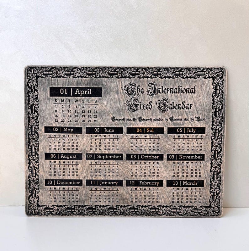 13-month Time System Calendar – the International Fixed Calendar ...