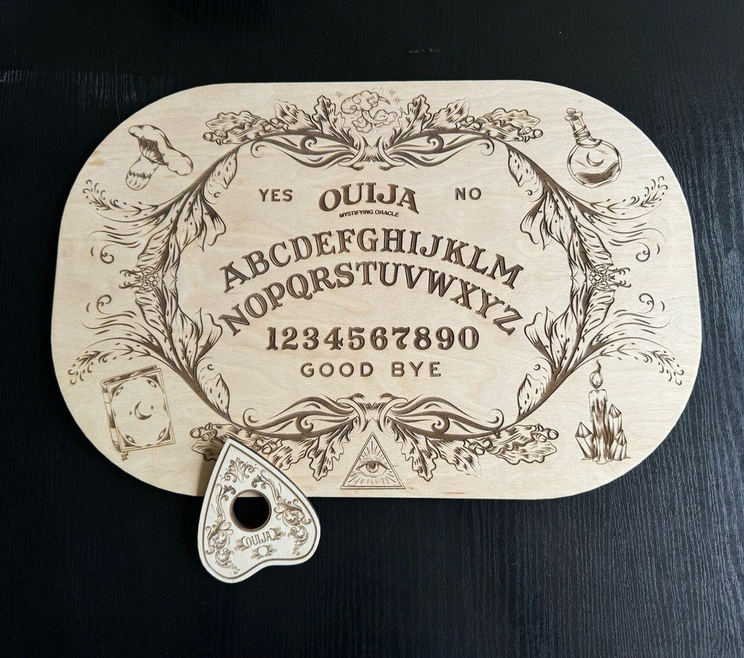Ouija Board With Planchette, Witch Altar Decor, Talking Board, Yes No ...