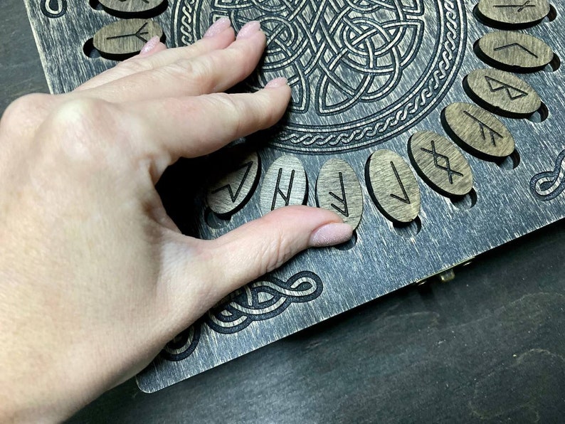 Scandinavian Futhark Runes Set: Norse Divination Esoteric Tools - Etsy