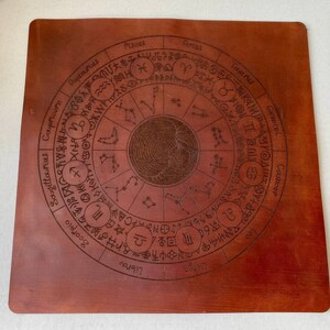 Casting Mat for Runes With Zodiac Circle, Pendulum, Charm Casting ...