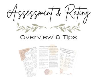 Assessment & Rating Overview and Tips - Etsy