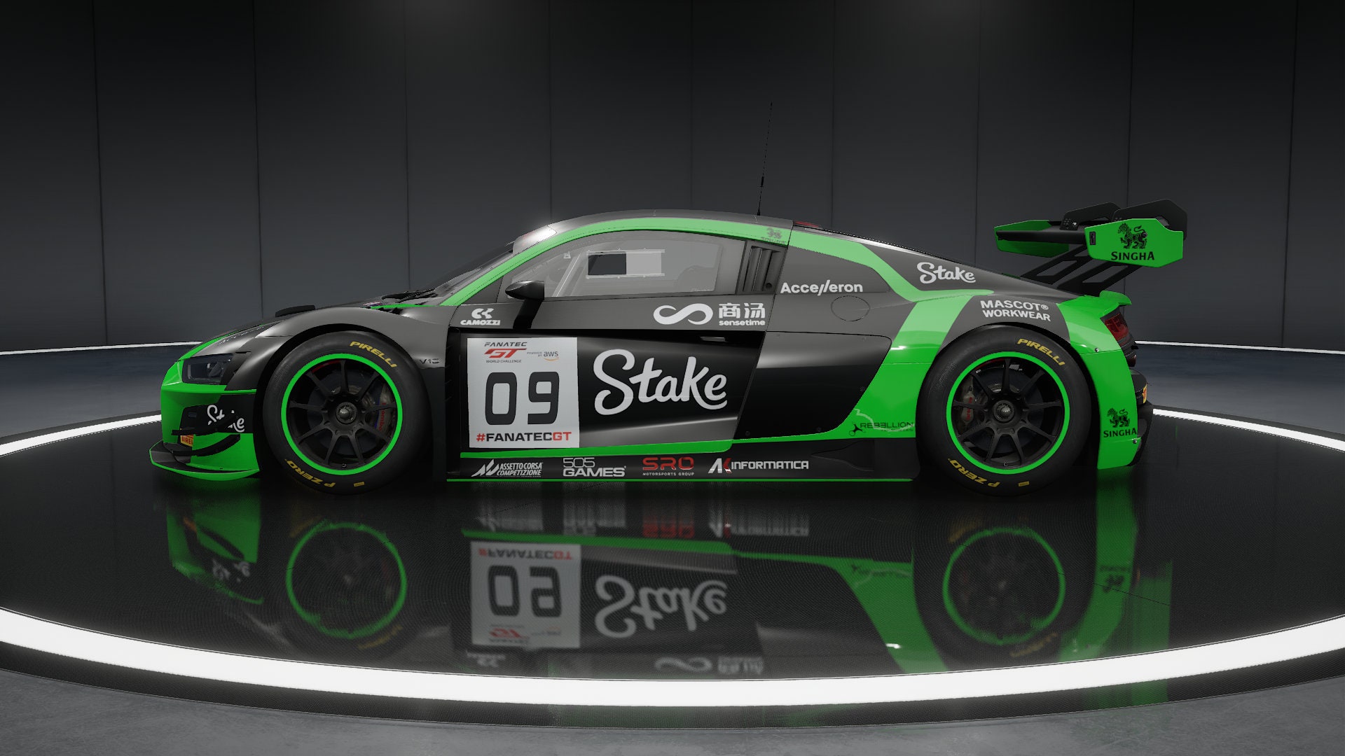 Stake F1 Inspired Livery for Audi R8 GT3 Evo II for Assetto Corsa ...