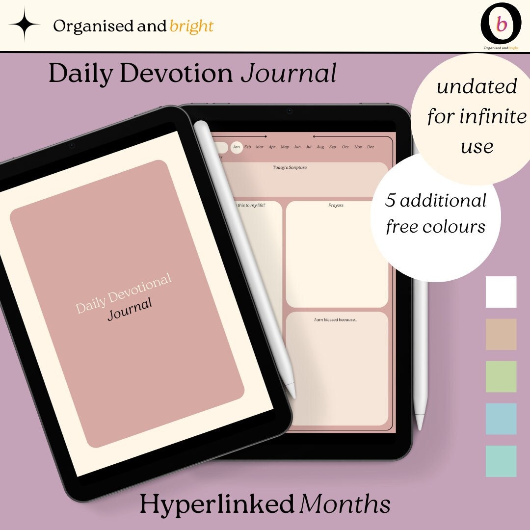 Prayer Journal, Bible Study, Gratitude Journal, God Digital Planner ...