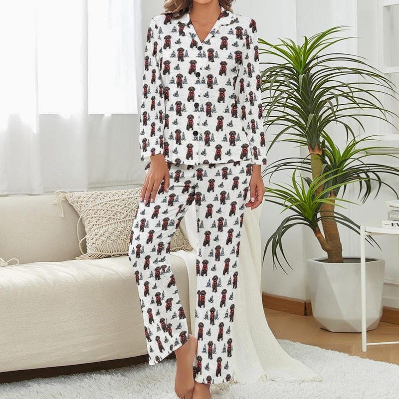 Cute Black Lab Pajamas - Etsy