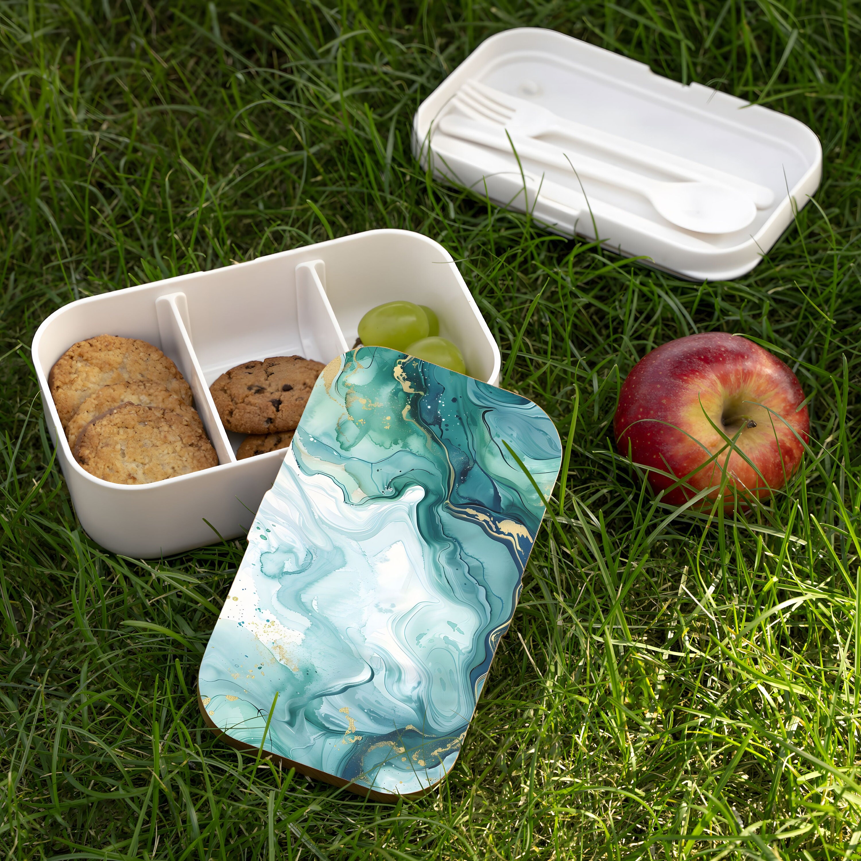 Marble Design Bento Box, Personalized Gift, Adult Lunchbox, Bento Lunch ...