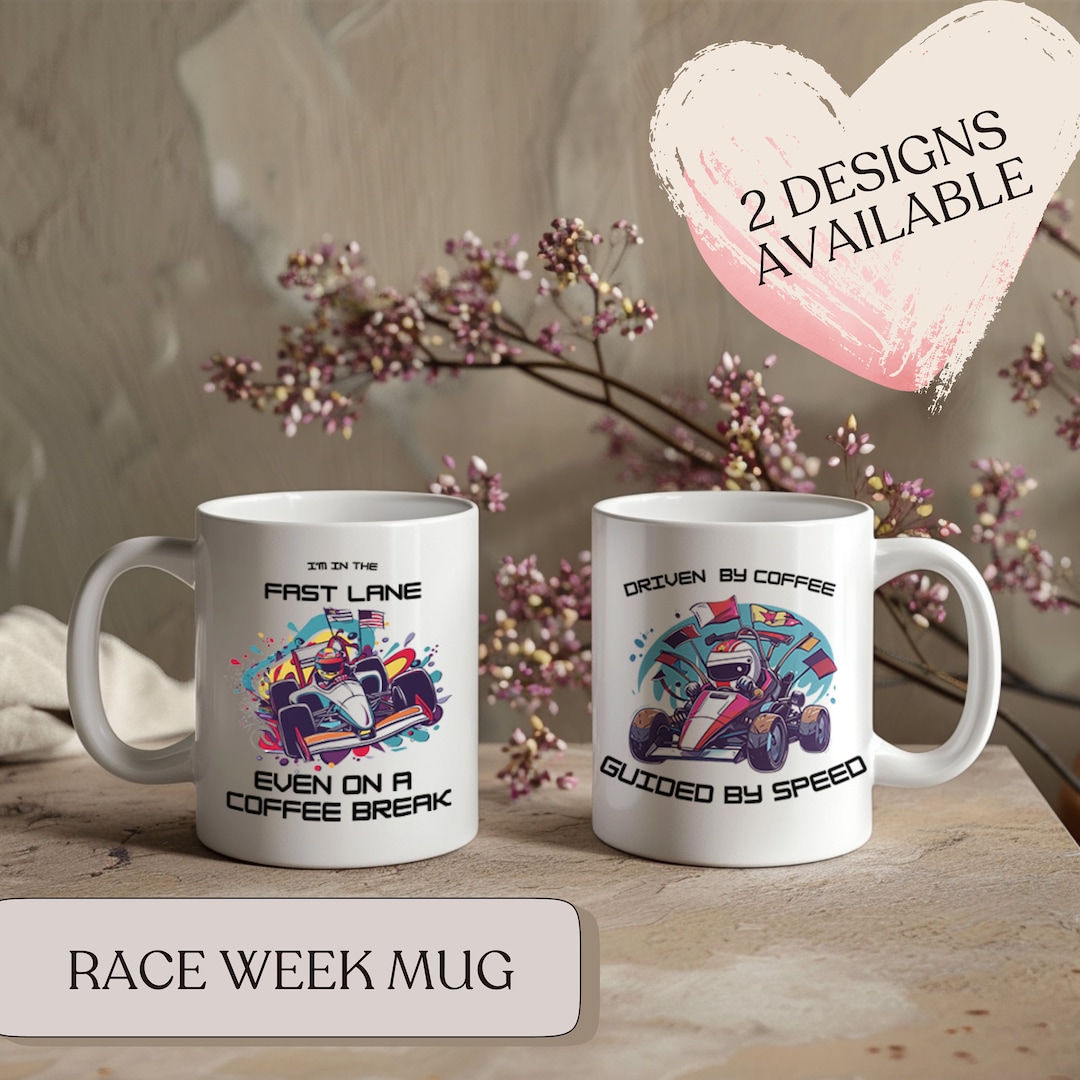 Fast Lane Racer Coffee Mug, Ceramic Mug 11 Oz, Gift for Him, Boyfriend ...
