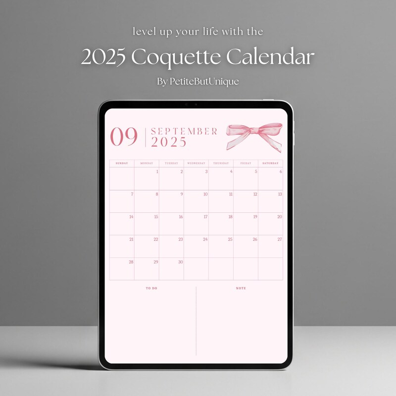 Pink Calender for Wall - Etsy