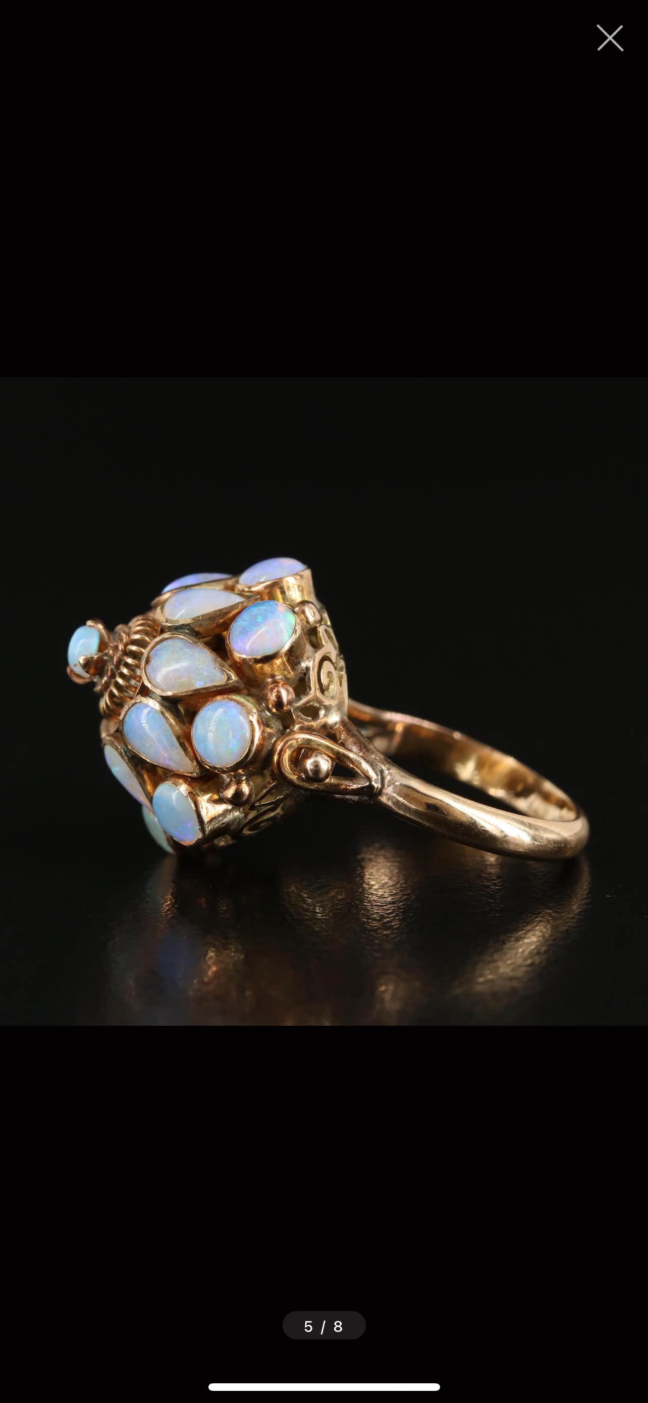 14kt Yellow Gold Thai Princess Ring - Etsy