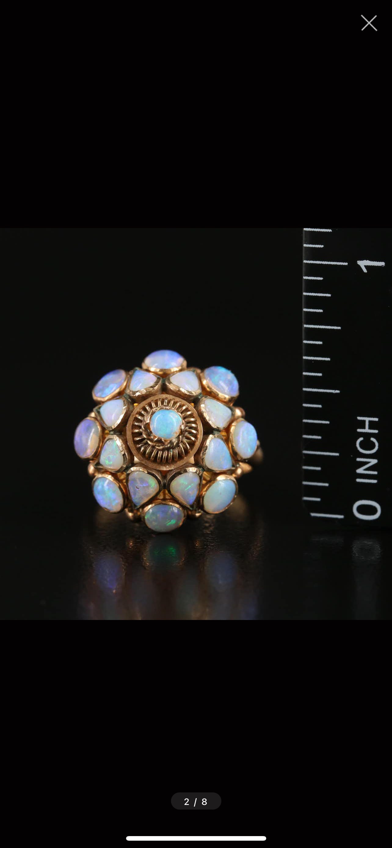 14kt Yellow Gold Thai Princess Ring - Etsy