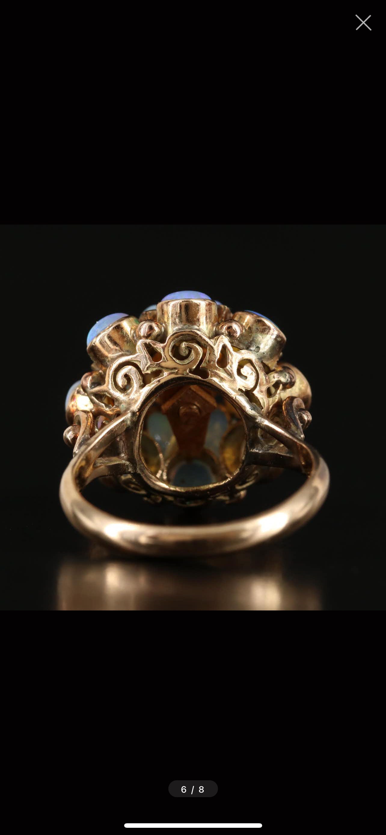 14kt Yellow Gold Thai Princess Ring - Etsy