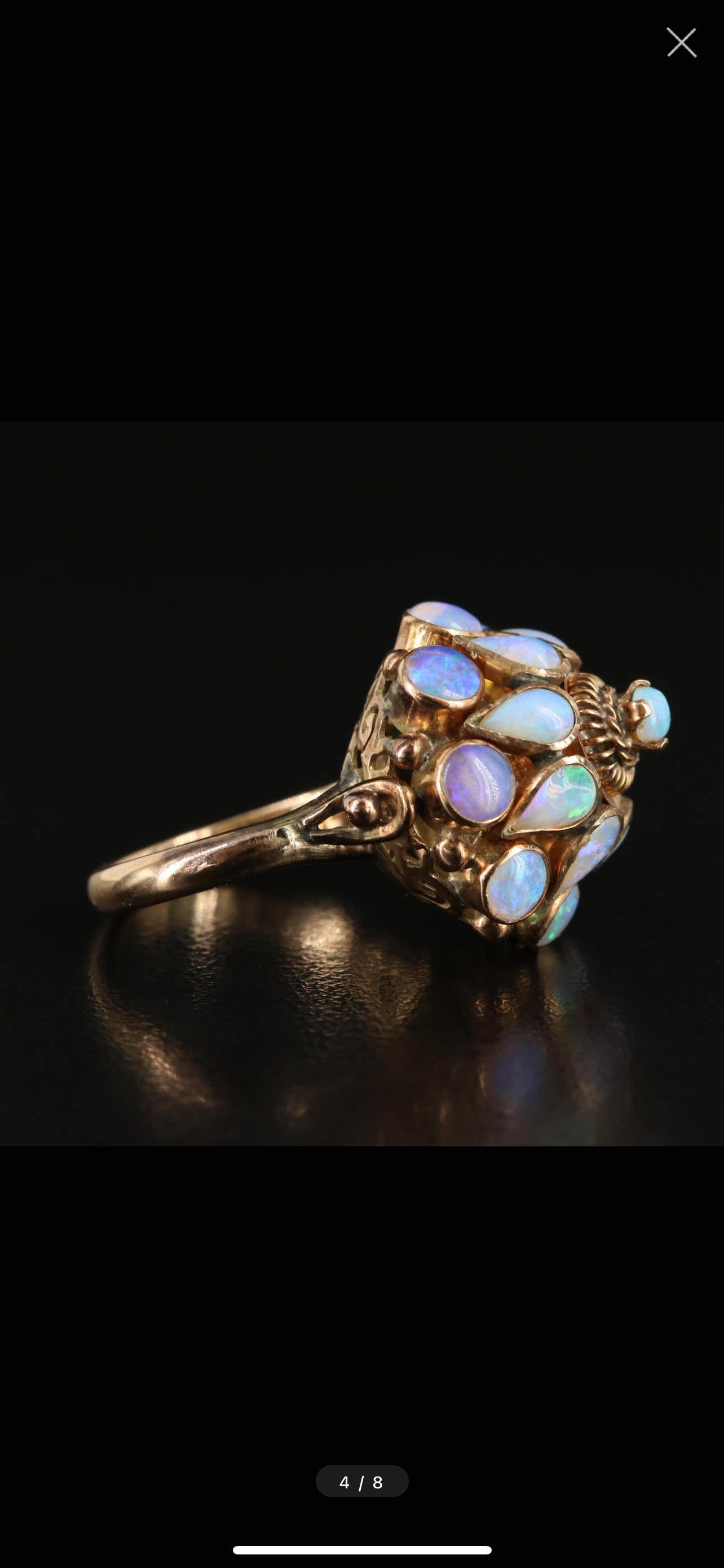 14kt Yellow Gold Thai Princess Ring - Etsy