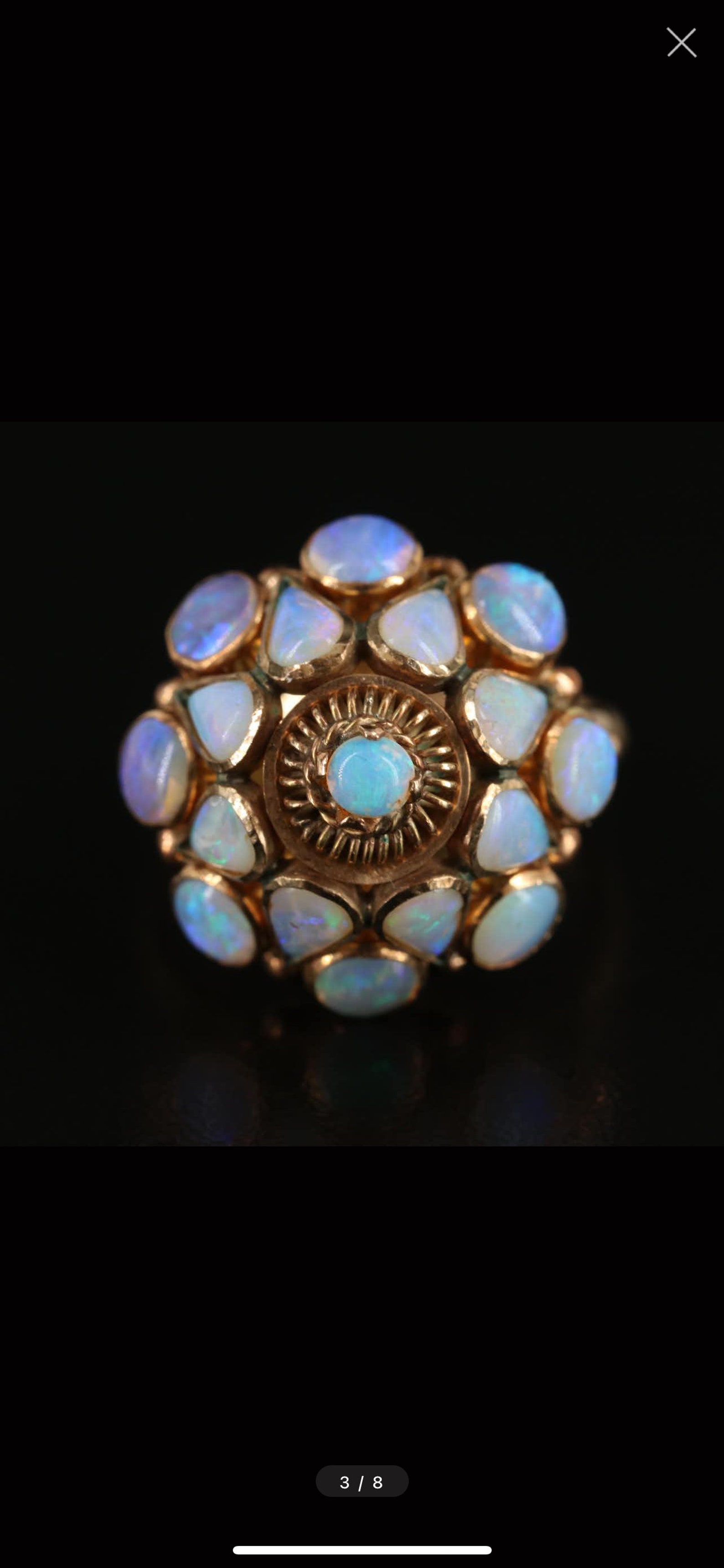 14kt Yellow Gold Thai Princess Ring - Etsy