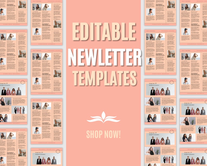 Editable Business Newsletters Template, Customizable Newsletter Design ...