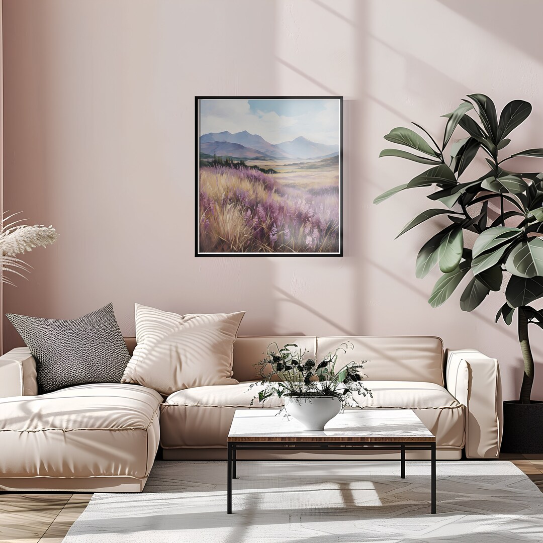 Purple Heather Poster - Etsy