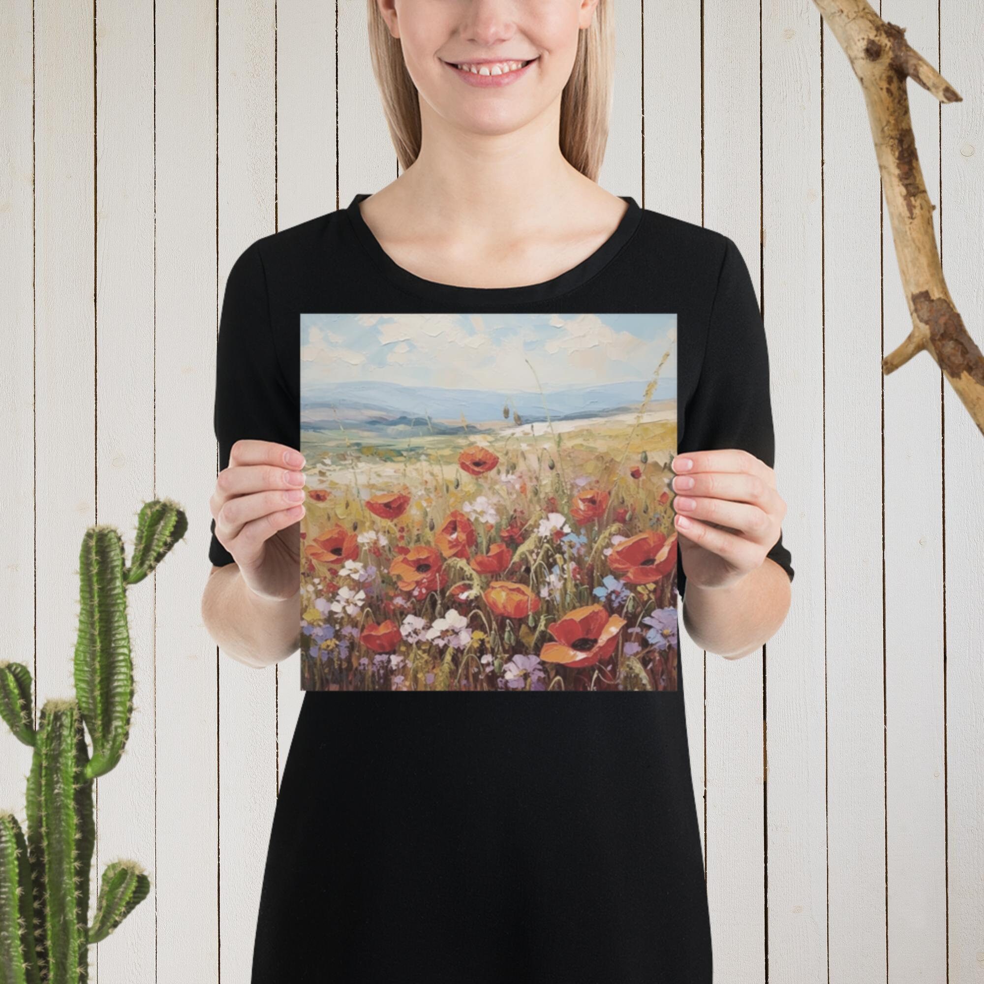 Field of Poppies Poster - Etsy
